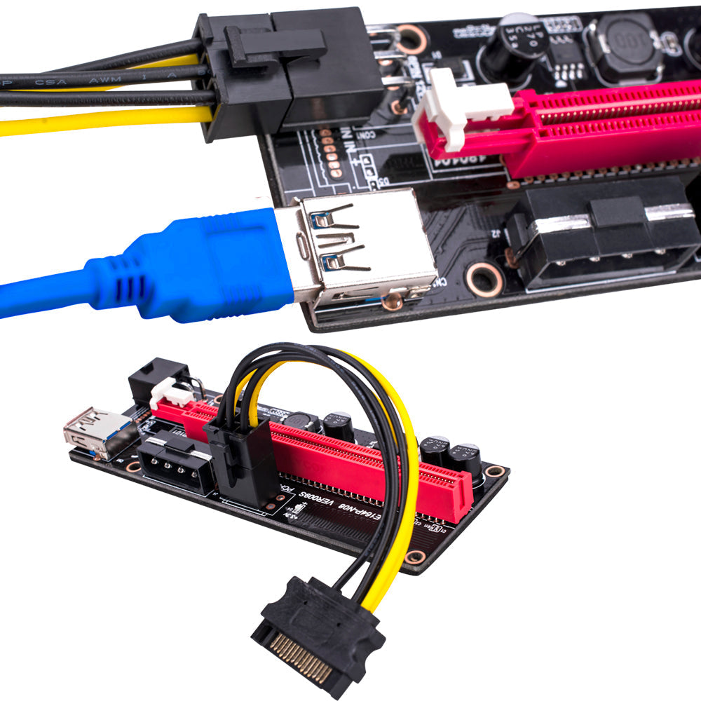 8x Risers V009S PCI-E – Happy Mining